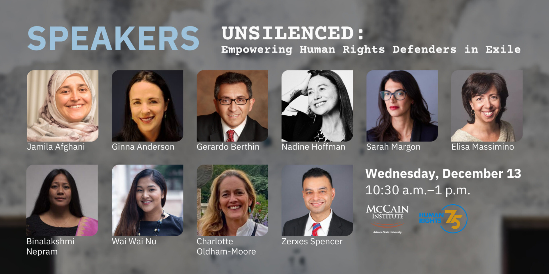 Unsilenced: Empowering Human Rights Defenders in Exile - McCain Institute