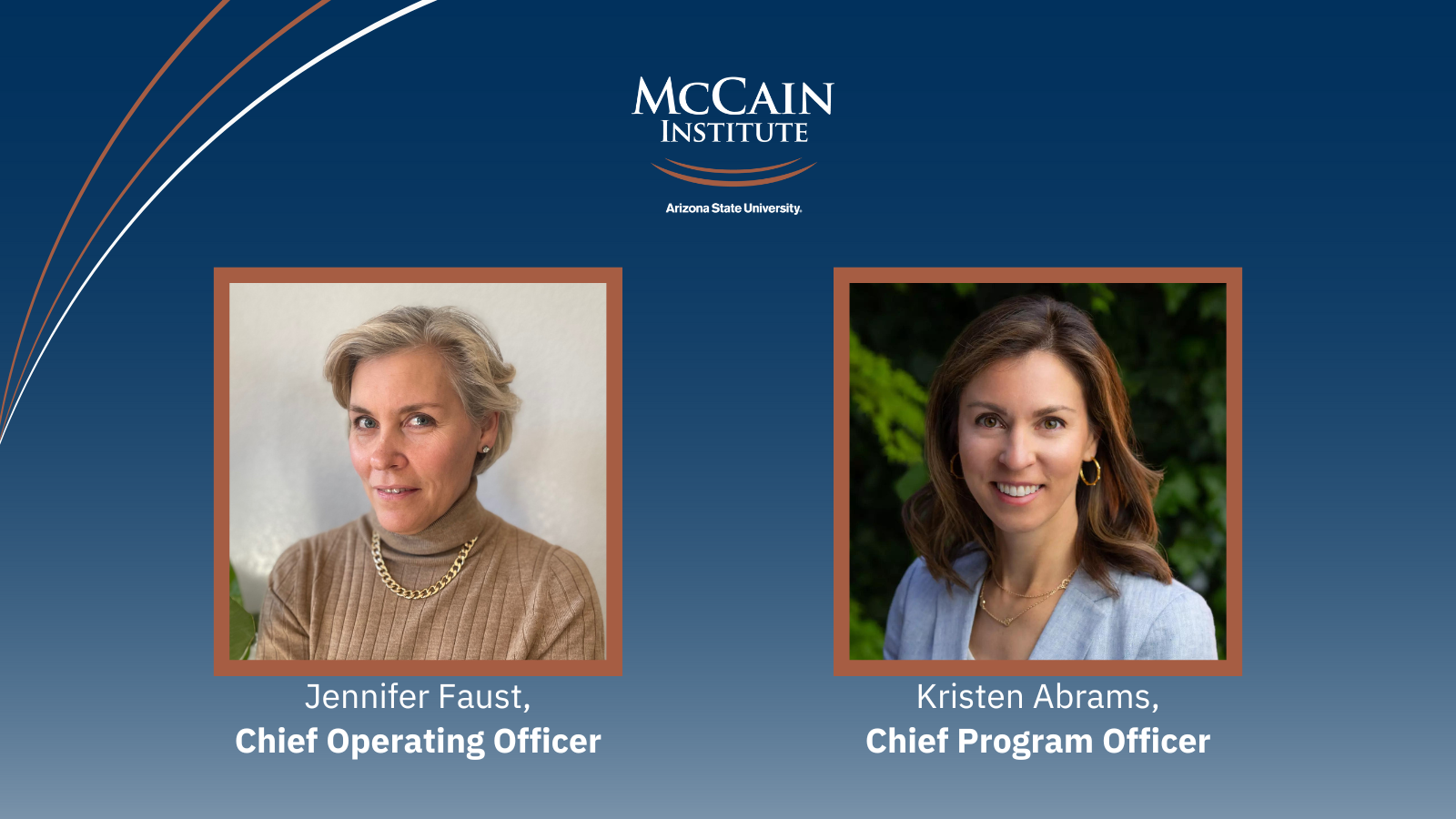 McCain Institute Announces New Chief Operating Officer and Chief ...